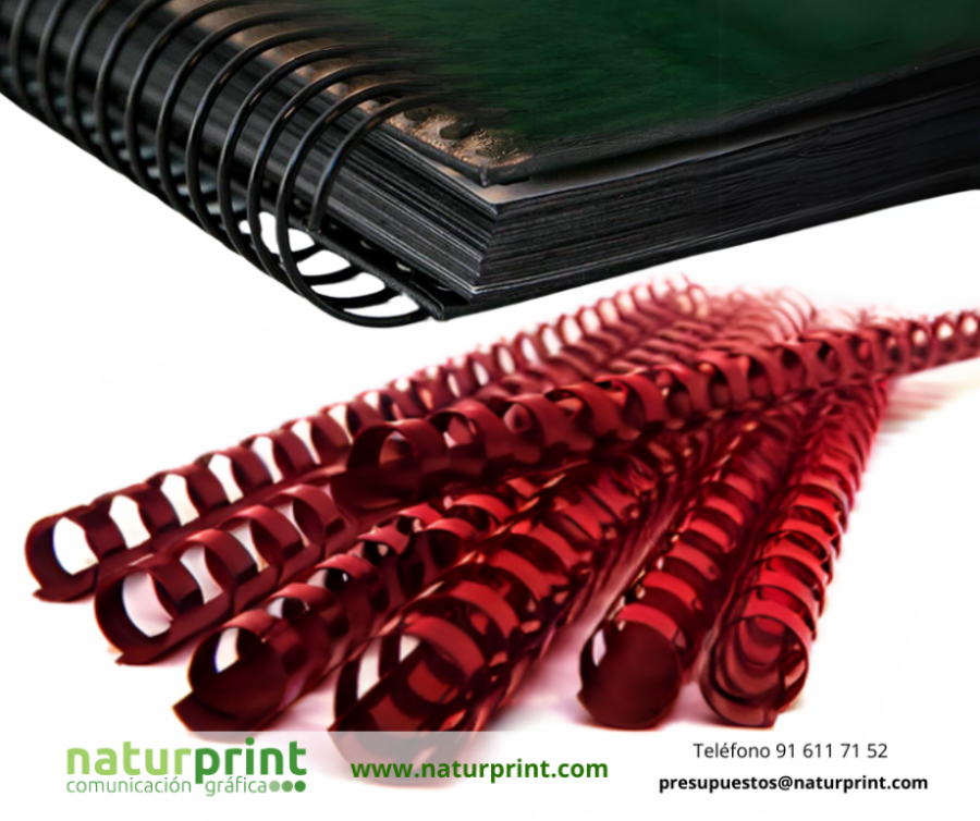 Tipos de encuadernación, ¿Espiral o canutillo? | Naturprint